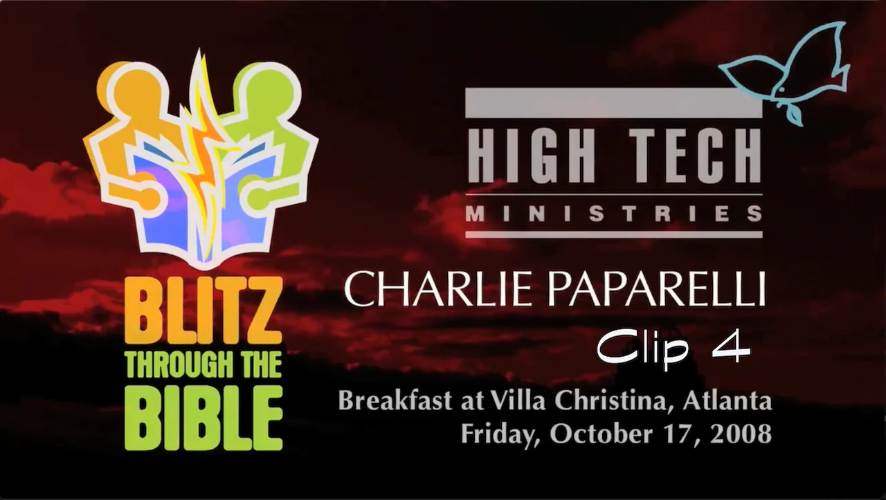 BLITZ THROUGH THE BIBLE - clip 4_ The God vision for the Man.mp4 on Vimeo