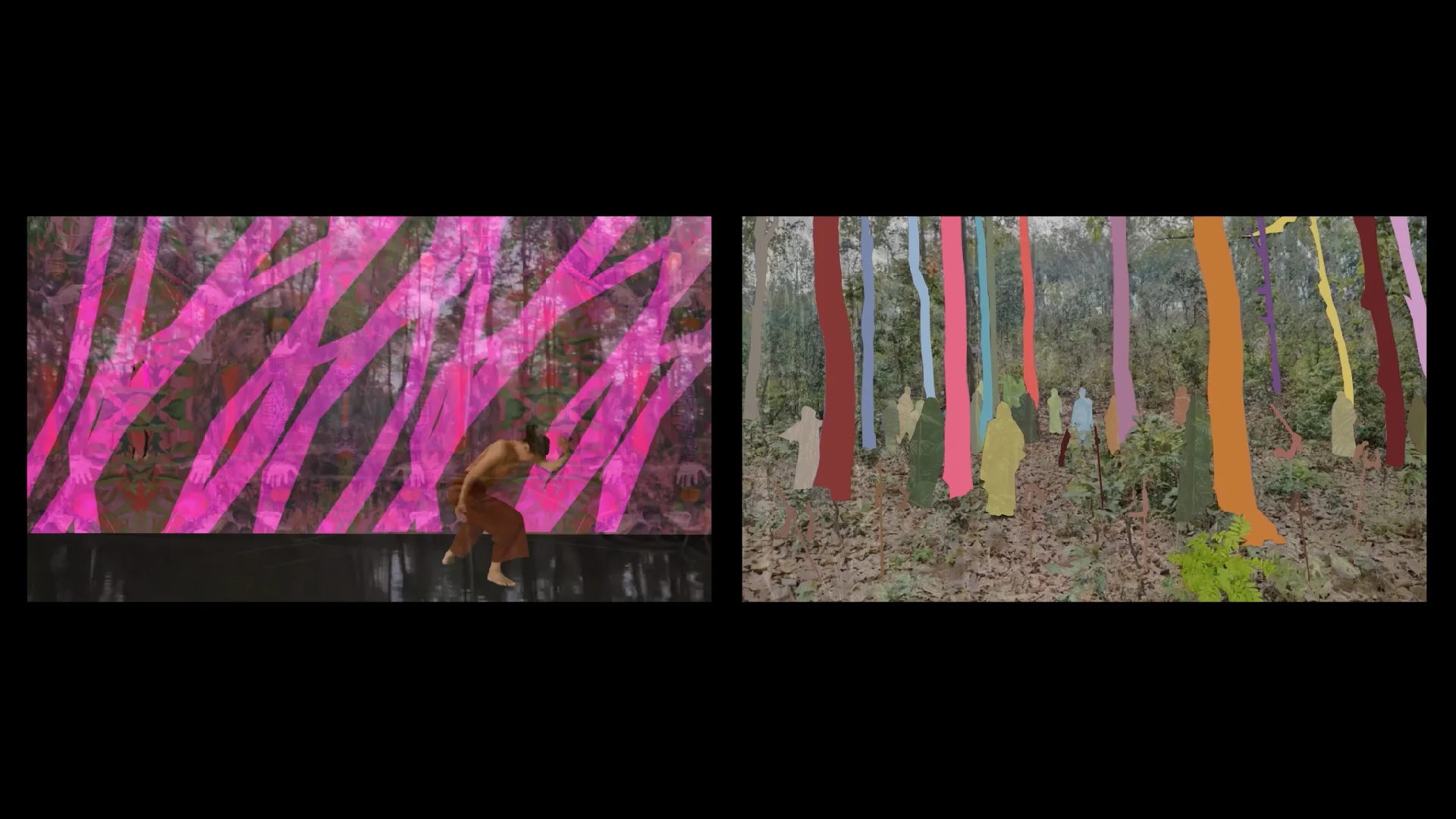 Ensemble for Non-Linear Time, 2022 2 channel Hybrid Film Installation