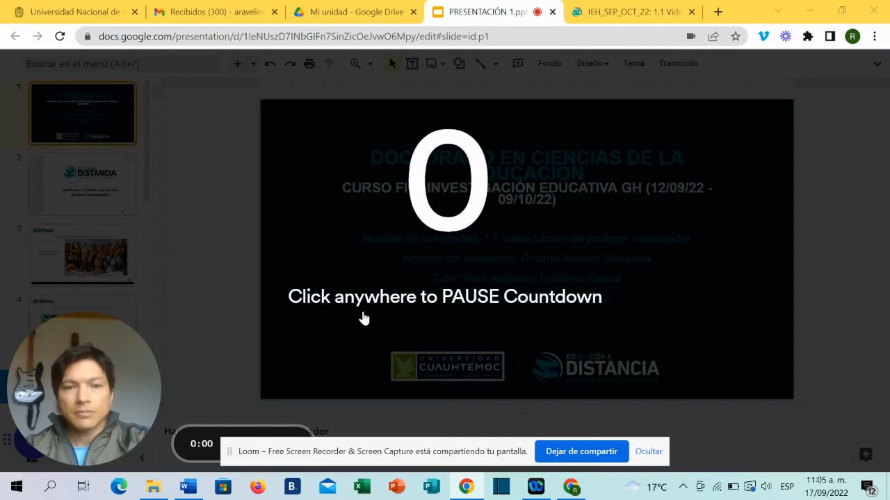 PRESENTACIÓN 1.pptx - Presentaciones de Google - 17 September 2022.mp4 on Vimeo