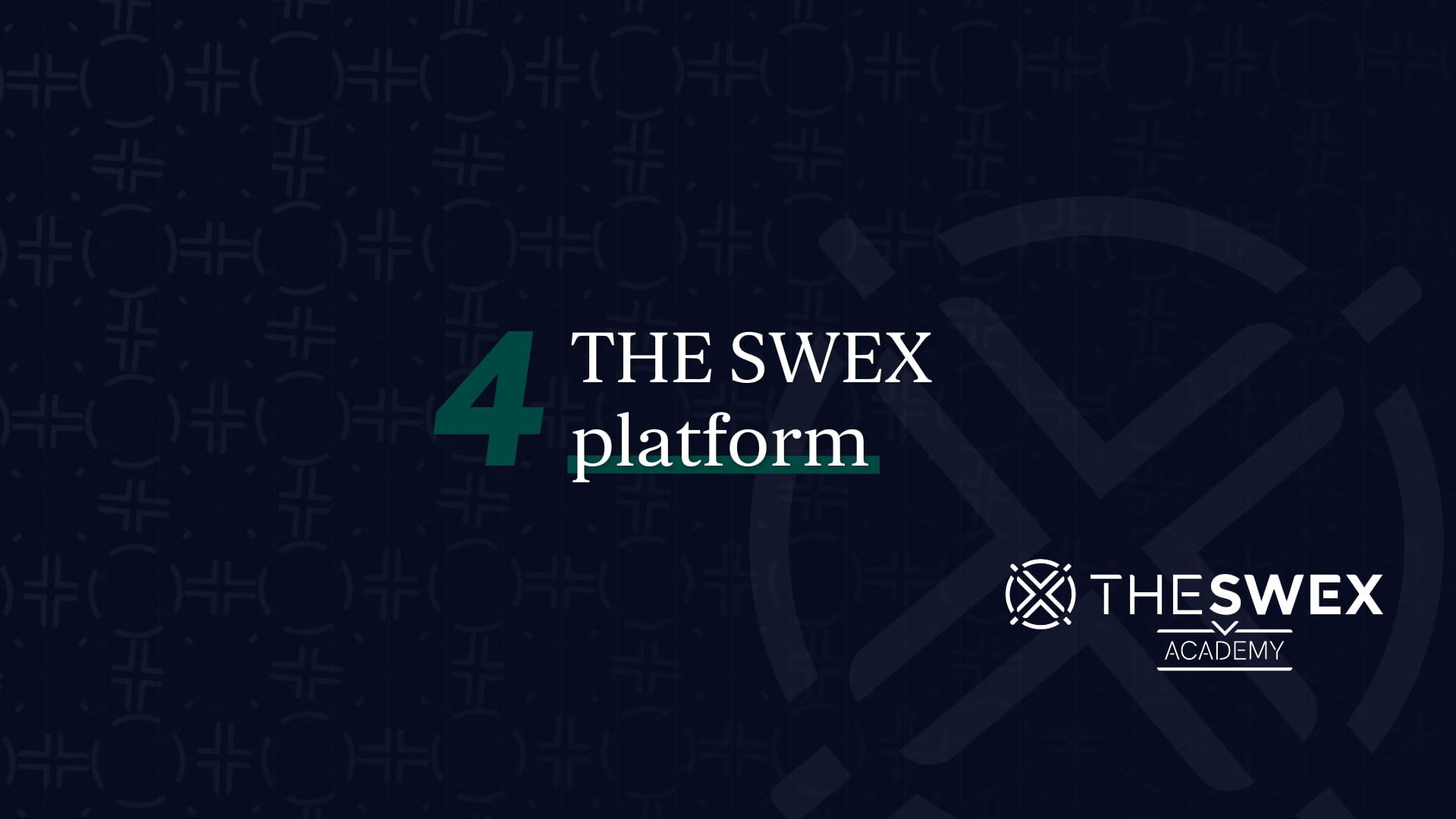 THE SWEX platform | Part 04 | THE SWEX Academy on Vimeo