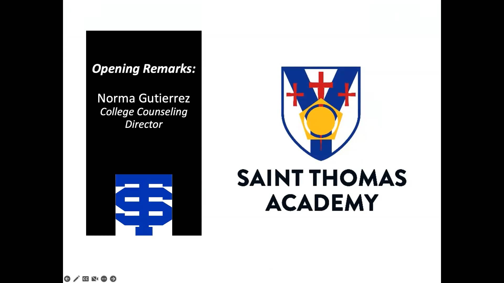 Saint Thomas Academy Webinar – September 2022 on Vimeo