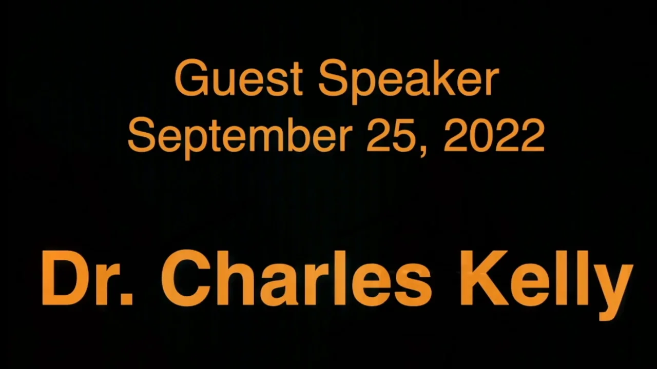 Guest Speaker - Dr. Charles Kelly on Vimeo