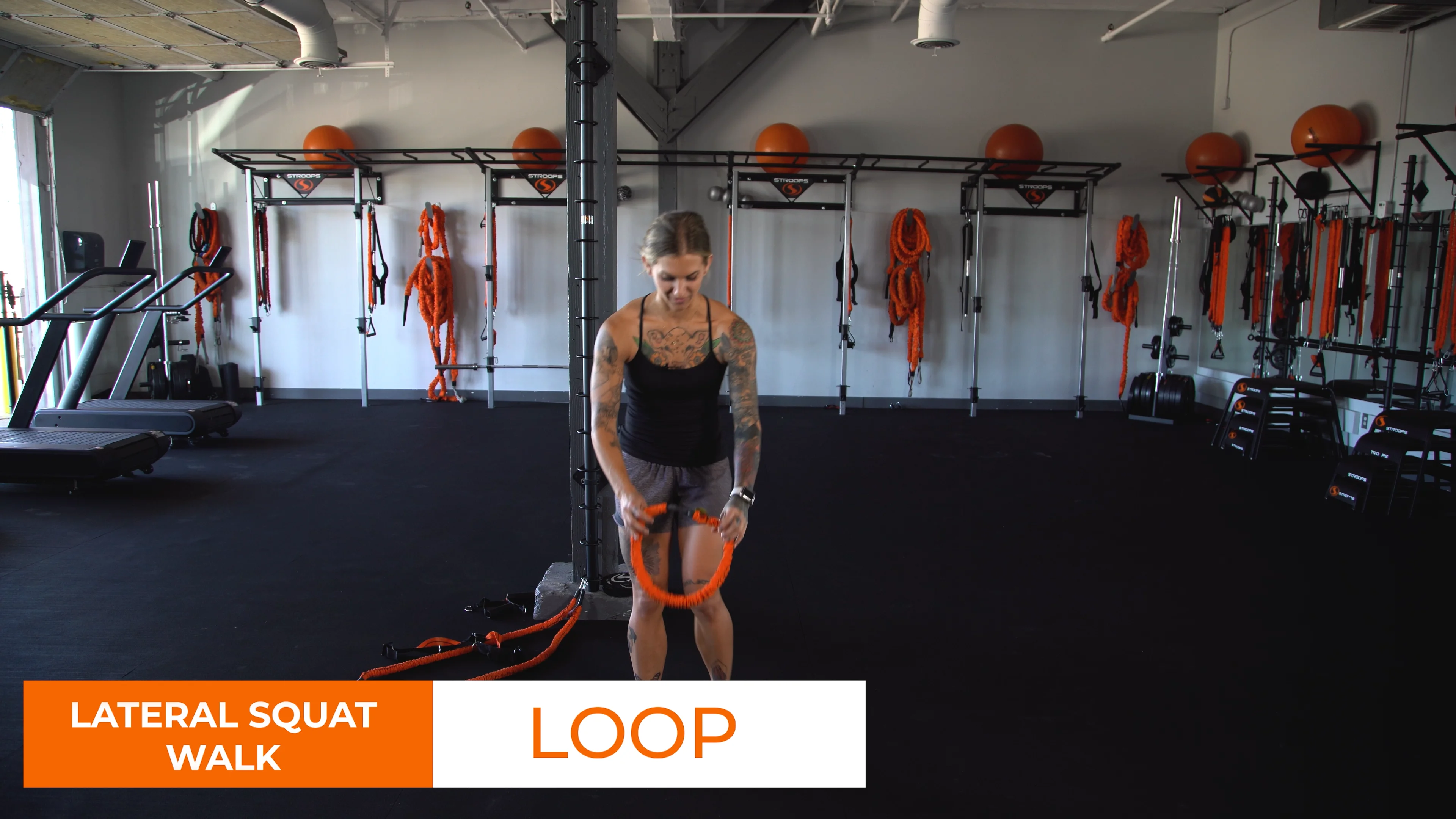 Lateral Squat Walk Exercise on Vimeo