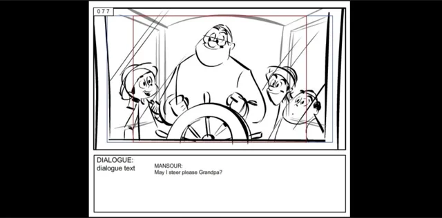 Pixar Animation Storyboard
