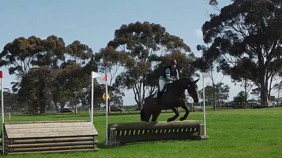 Kylie Hardy riding Koyuna Lacey 438 Grade 3 Werribee Pony Club Horse ...