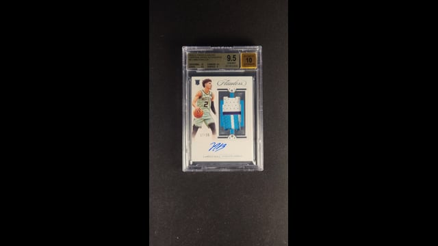2020 Panini Flawless LaMelo Ball ROOKIE PATCH AUTO /25 #VPA-LAM BGS 9.5 ...