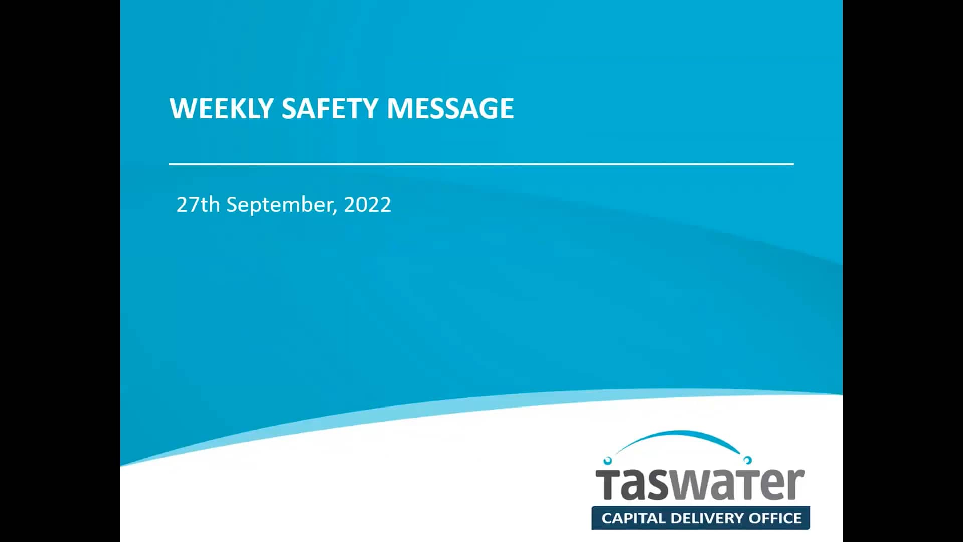 Weekly Safety Message 28.09.22 on Vimeo