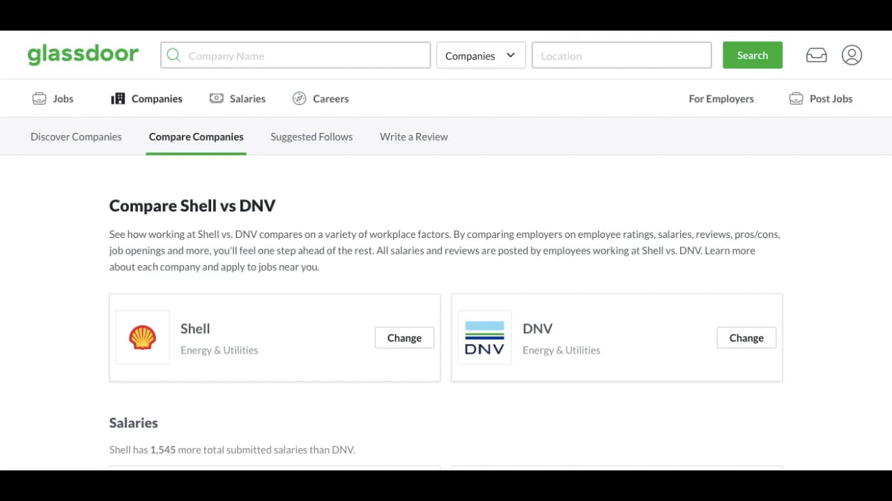 44 Compare working at Shell vs DNV _ Glassdoor on Vimeo