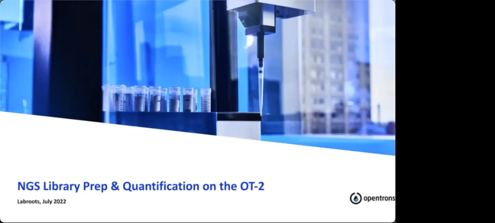 Fully Automated Automated NGS Library Preparation on the OT-2