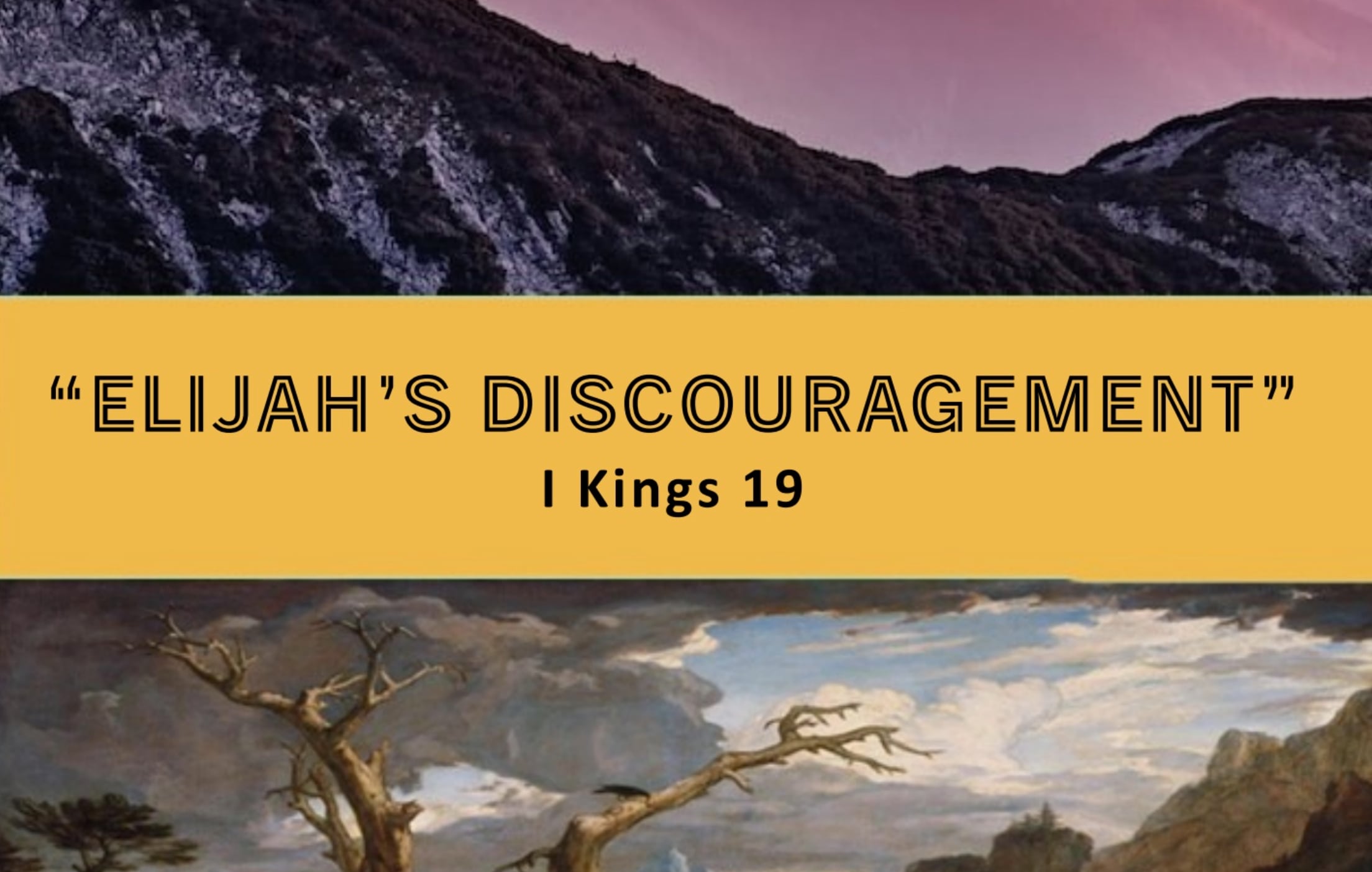 Lessons from Elijah: "Elijah's Discouragement" on Vimeo