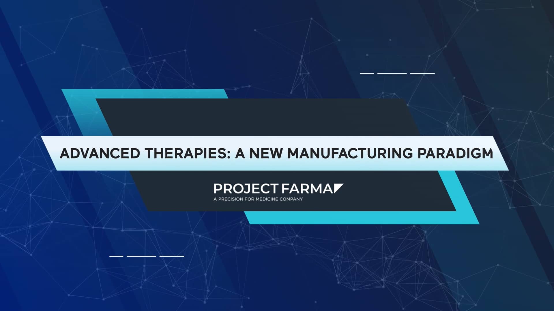 Project Farma Talks Advanced Therapies: A New Manufacturing Paradigm on Vimeo