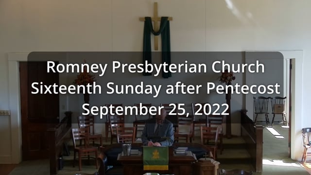 Romney Presbyterian Church – Come in to be Filled, Go out to Serve!