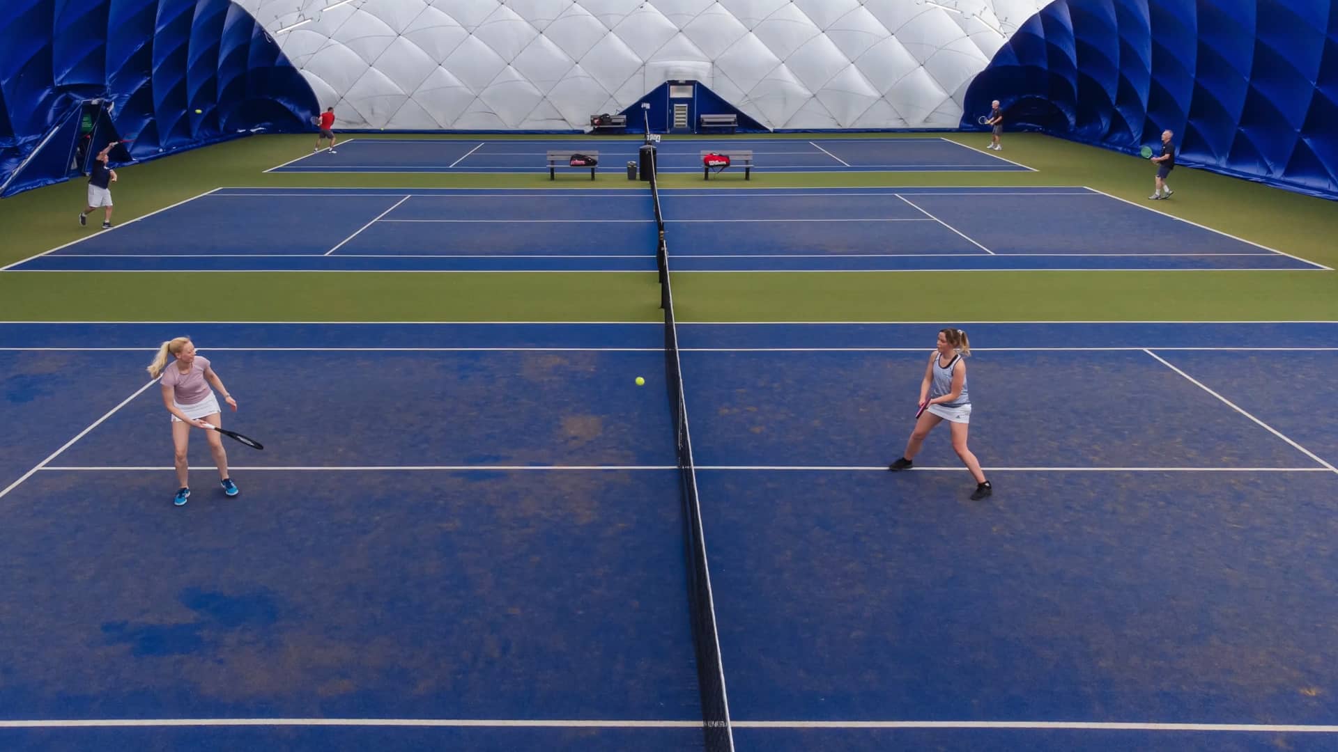 Club Towers Tennis Bubble on Vimeo