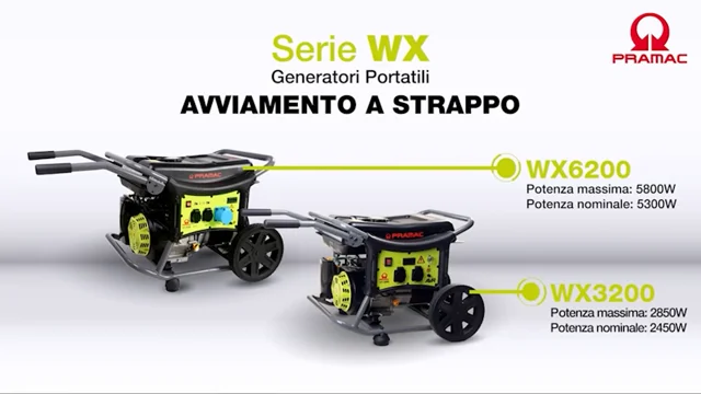 PRAMAC WX 3200 ES SINGLE PHASE GENERATOR KVA AVR STAGE V, 45% OFF