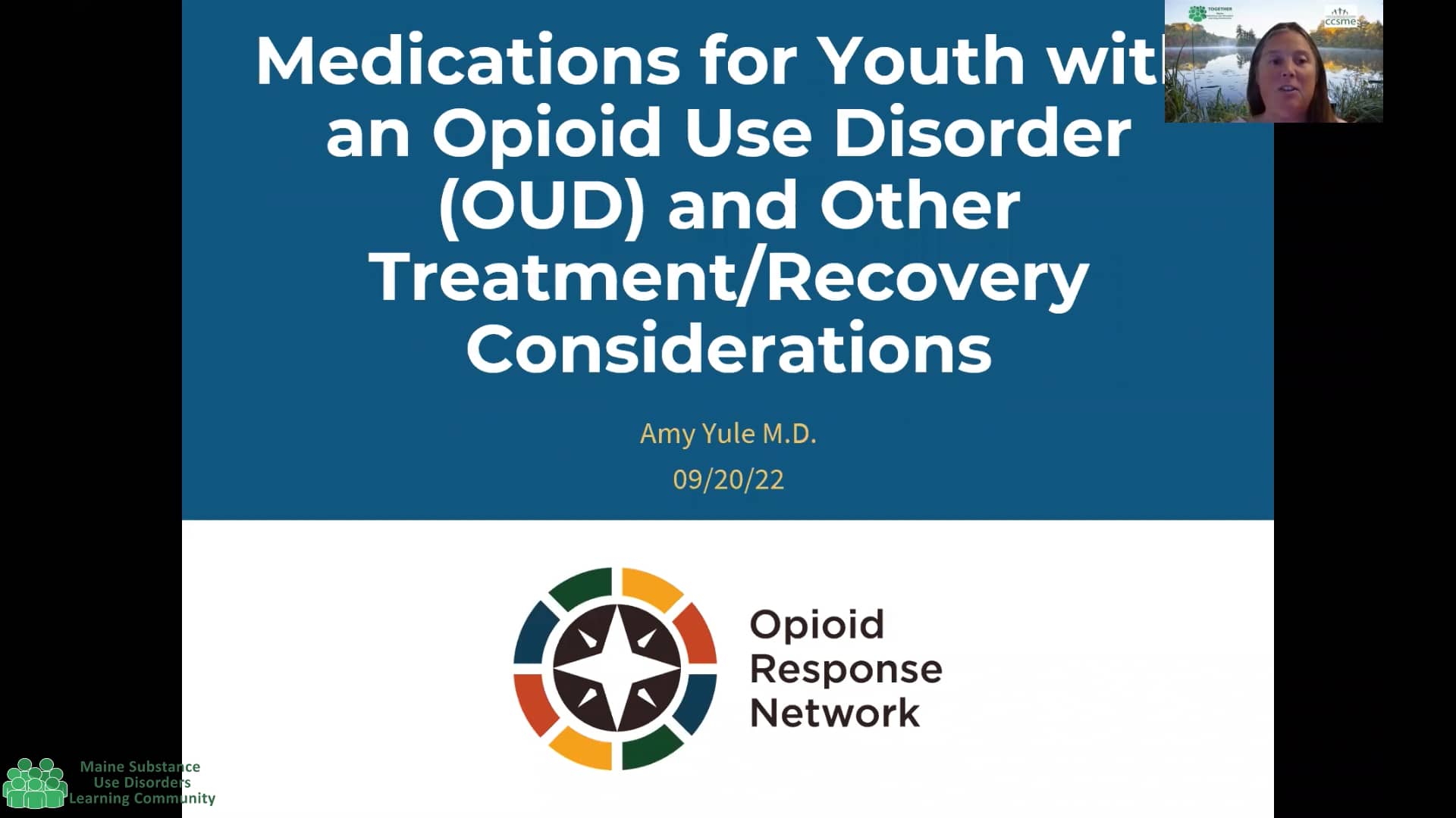 Medications for Youth with an OUD and other Treatment/Recovery ...