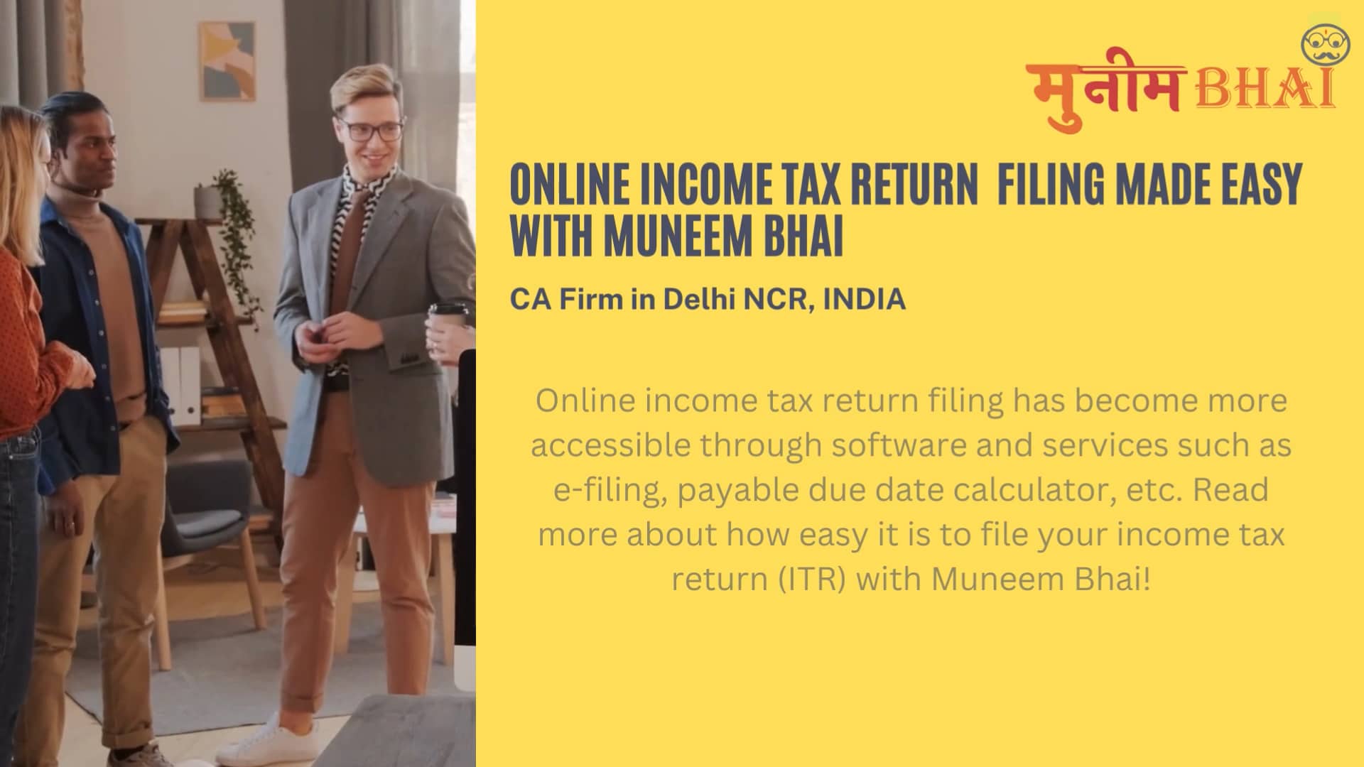 Online income tax return filing made easy; file your income tax return ...