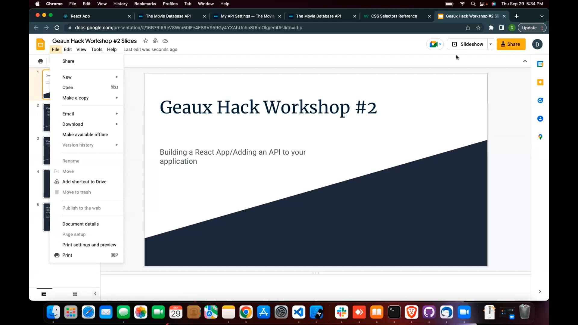 Geaux Hack Workshop #2 on Vimeo