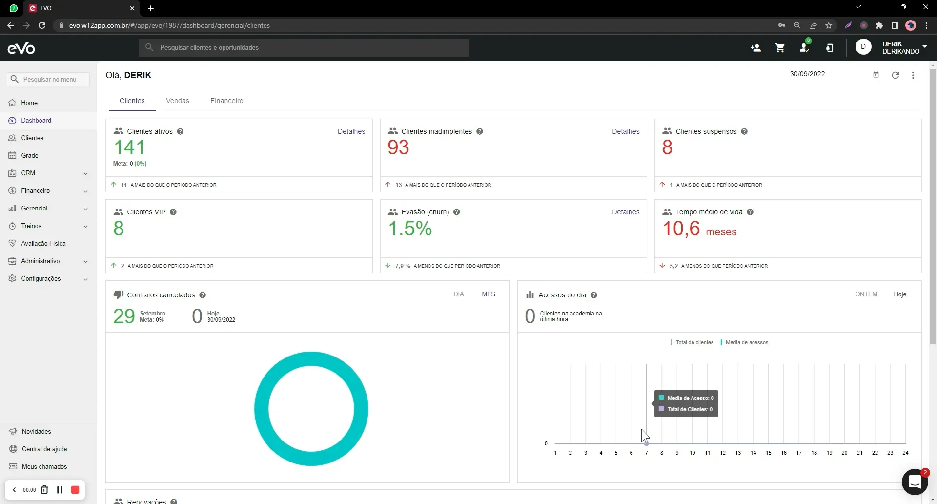 Dashboard - Cliente on Vimeo