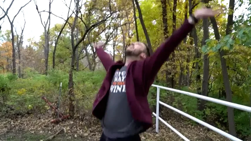 Girls during fall be like-mother natures confetti.mp4