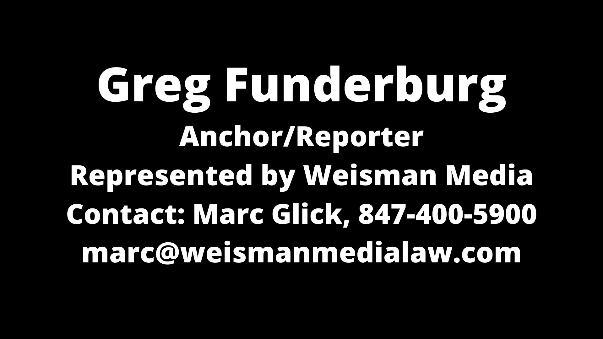 Greg Funderburg Anchor/Reporter 2022 on Vimeo