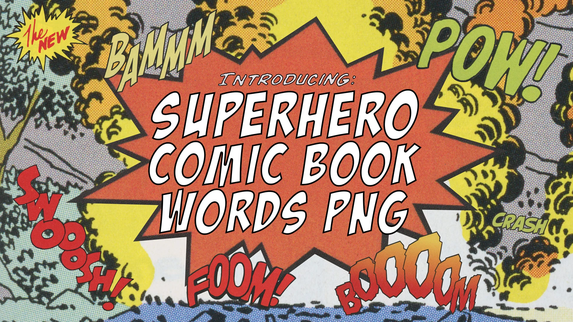 Superhero: Comic Book Words PNG (Comic Book Words Cut Out PNG) on Vimeo
