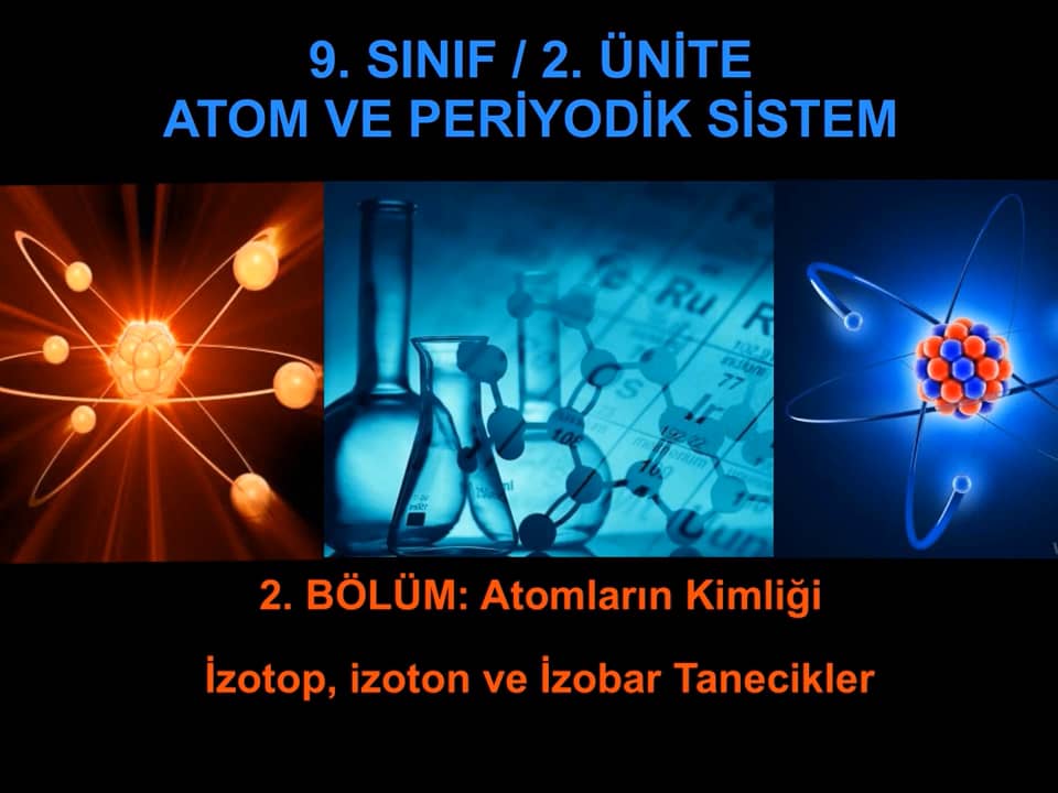 9. SINIF _ 2. ÜNİTE_ATOM VE PERİYODİK SİSTEM_7_İzotop, İzoton ve İzobar ...