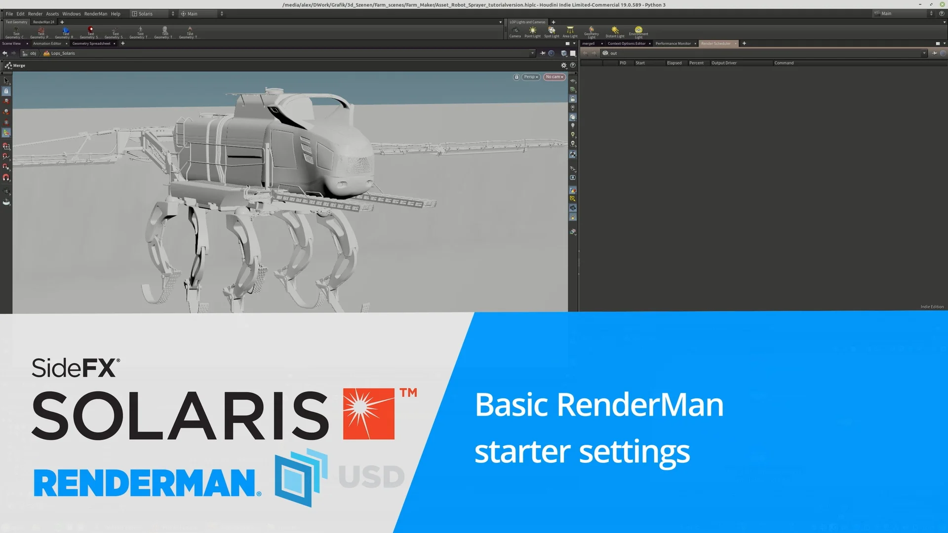 Houdini Solaris For Renderman 11 Basic Renderman Starter Settings