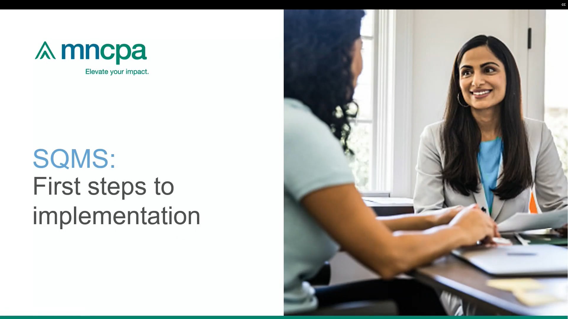 SQMS: First steps to implementation on Vimeo