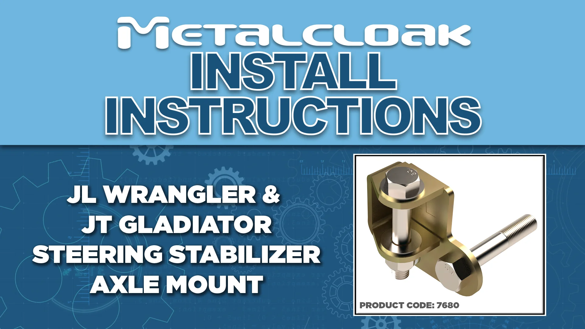 How To Install: Steering Stabilizer Axle Mount for the JL Wrangler & JT ...