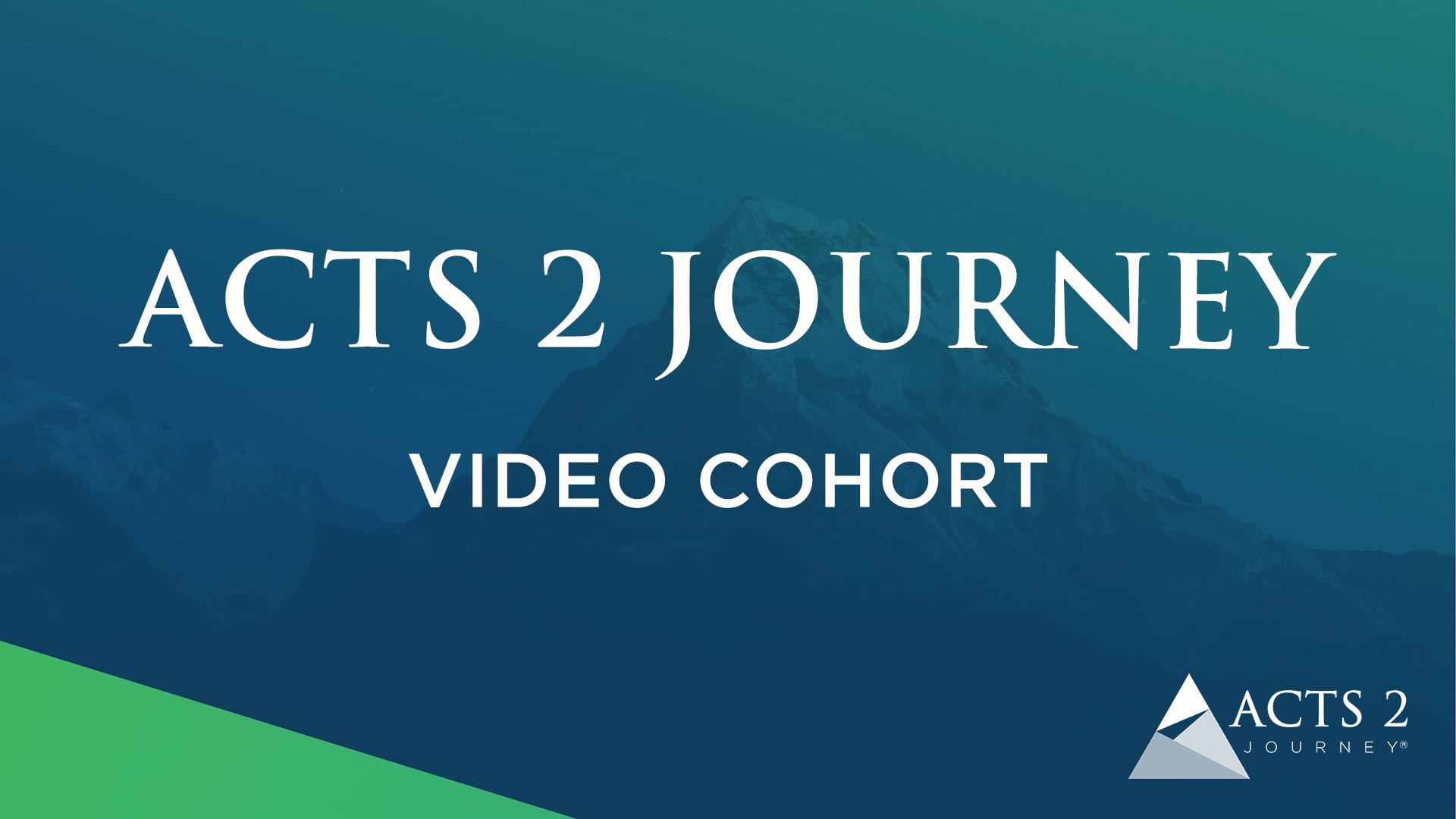Introducing the Acts 2 Journey Video Cohort on Vimeo