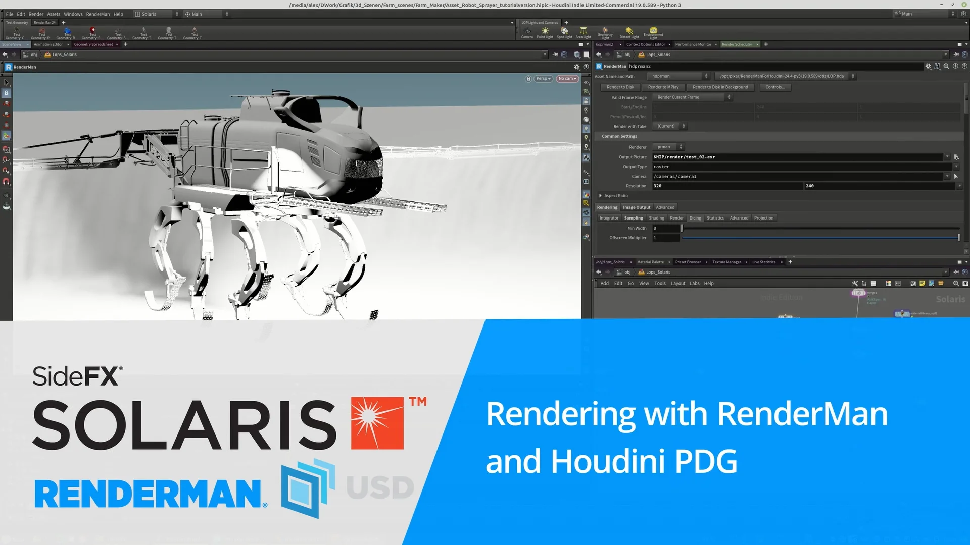 Houdini Solaris for RenderMan | 13 | Rendering with RenderMan and PDG on Vimeo