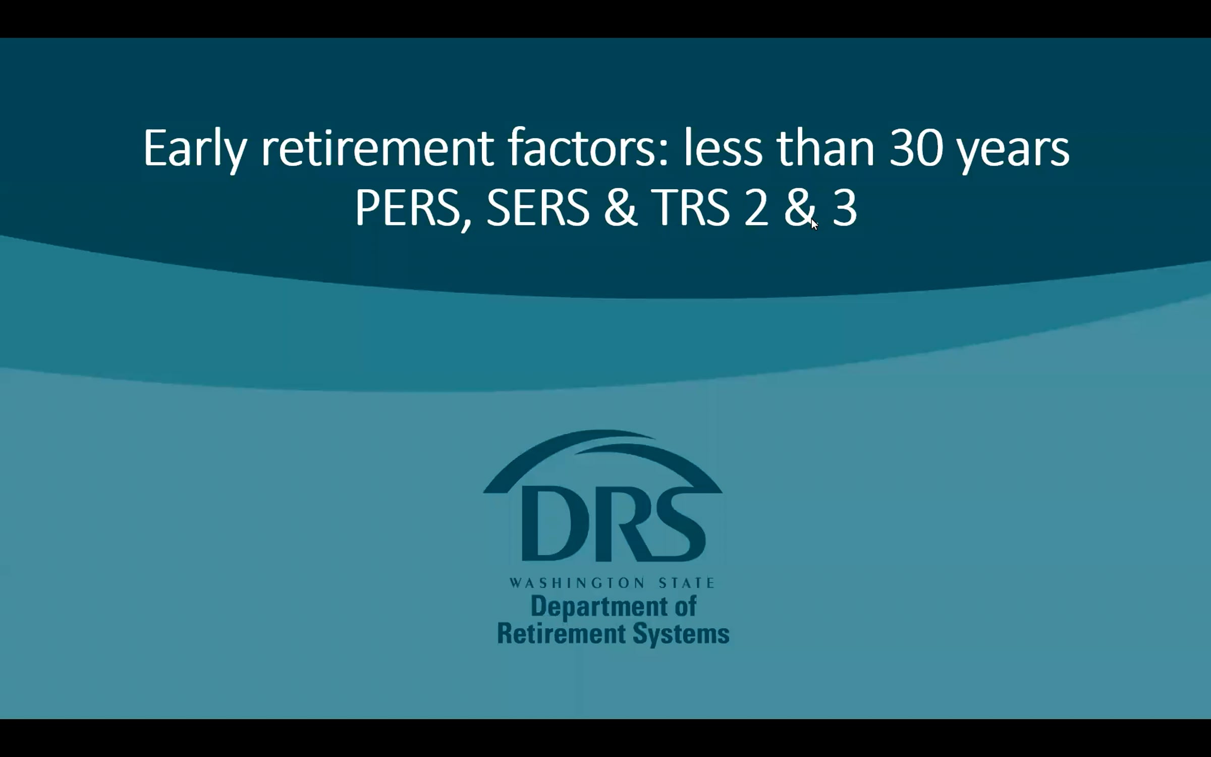 Early Retirement Factors