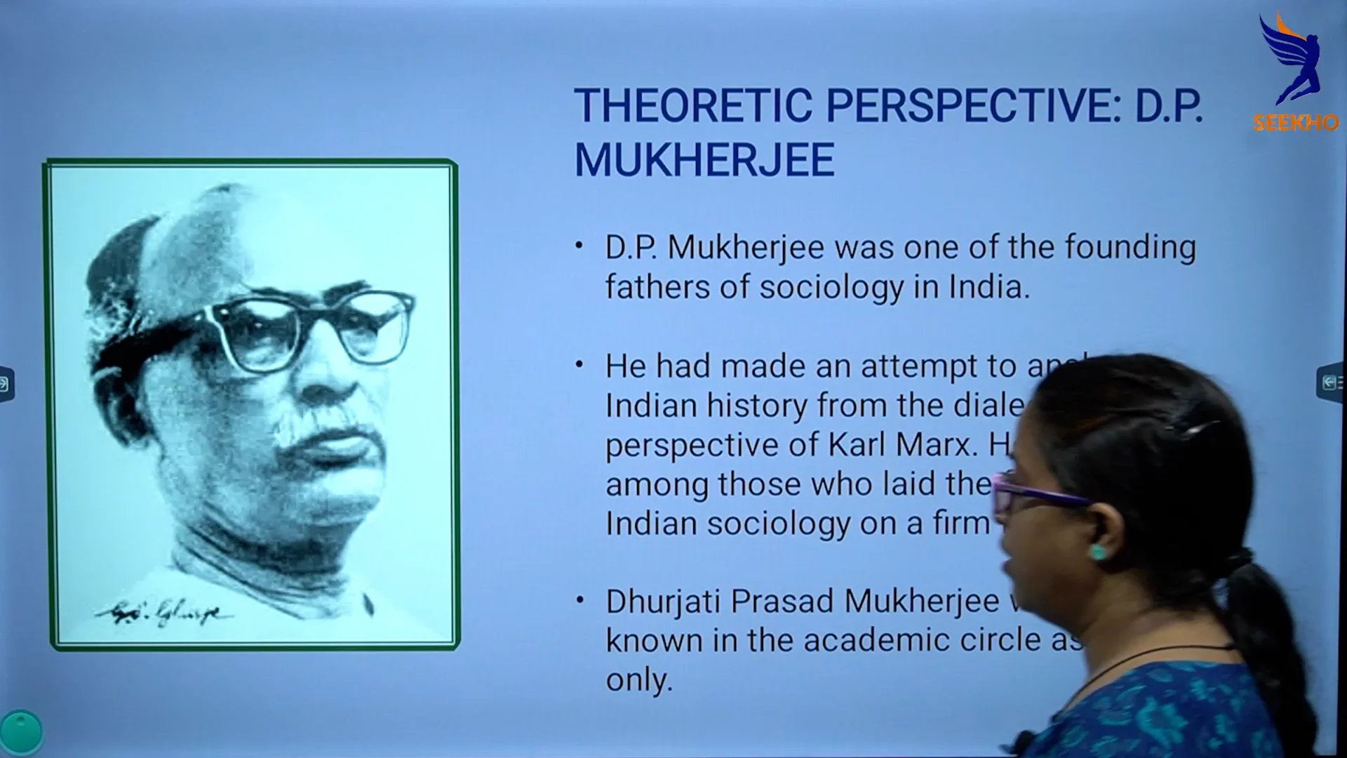 lec 01 THEORETIC PERSPECTIVE D.P. MUKHERJEE on Vimeo