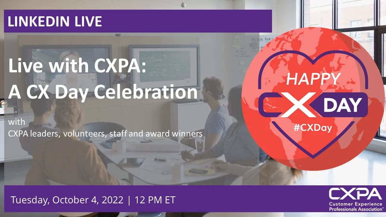 Live with CXPA: A CX Day Celebration on Vimeo