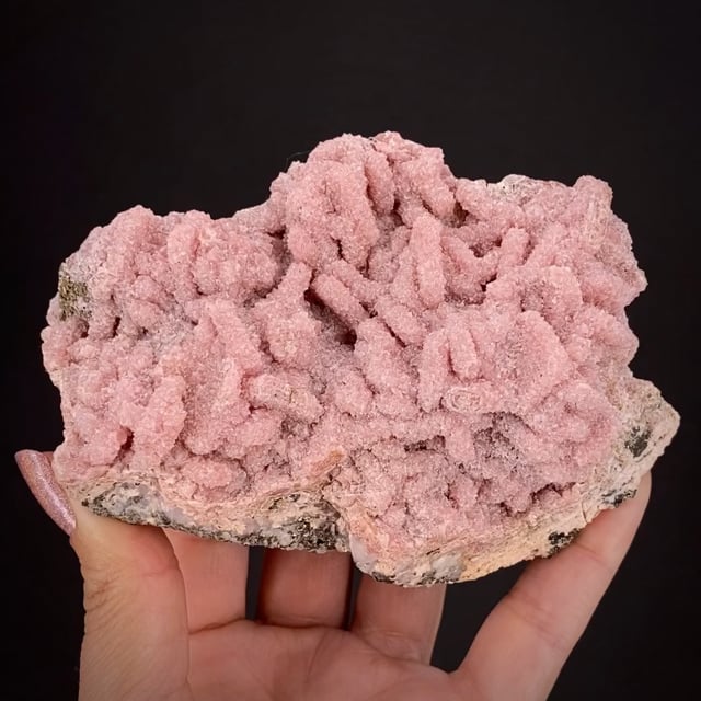 Rhodochrosite ps. after Baryte - BAC23-27 - Santa Rita Mine - Peru ...