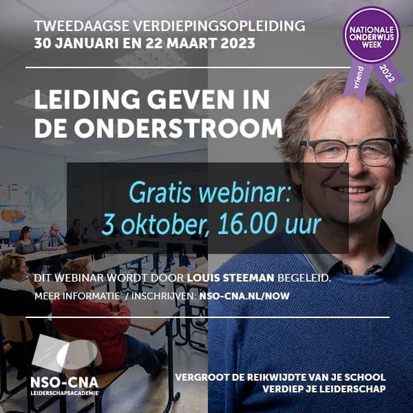 Webinar Leidinggeven in de onderstroom door Louis Steeman - 3-10-2022 ...