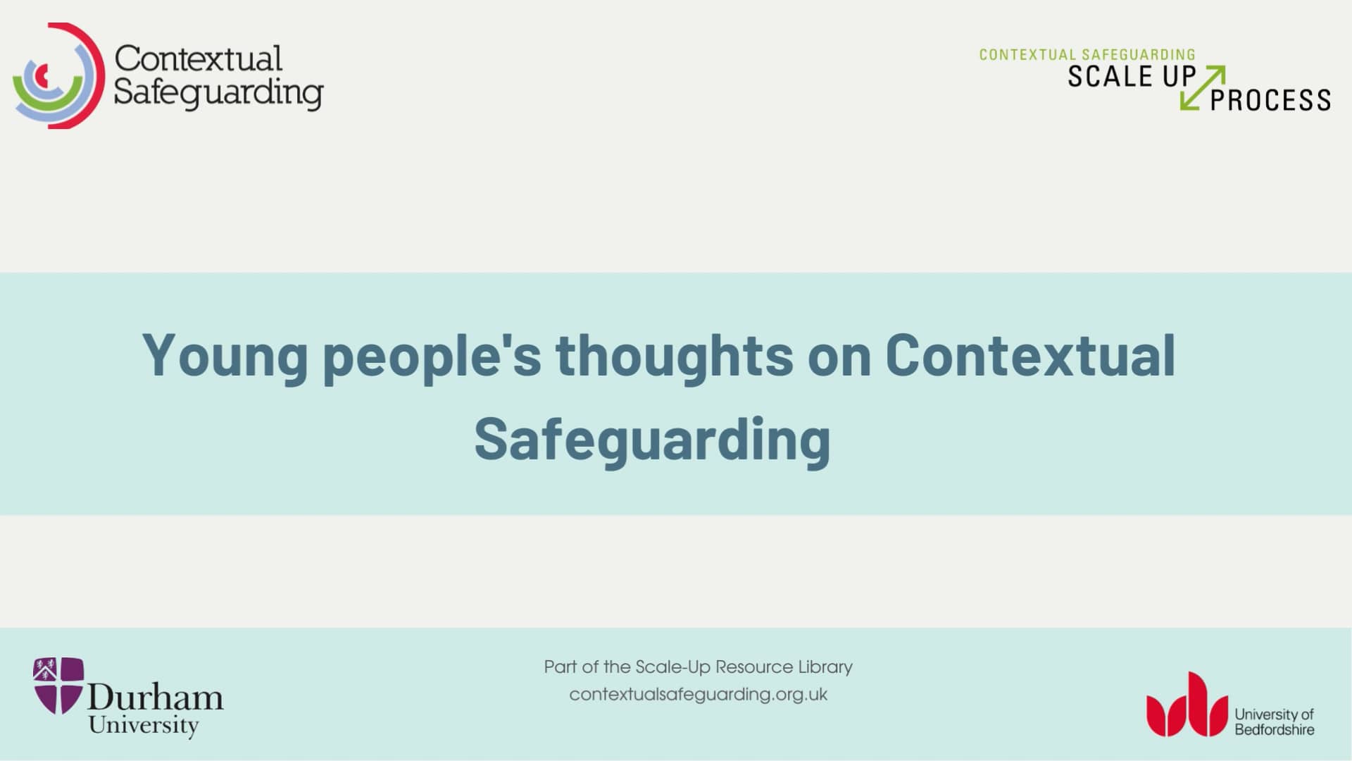What young people think about Contextual Safeguarding on Vimeo