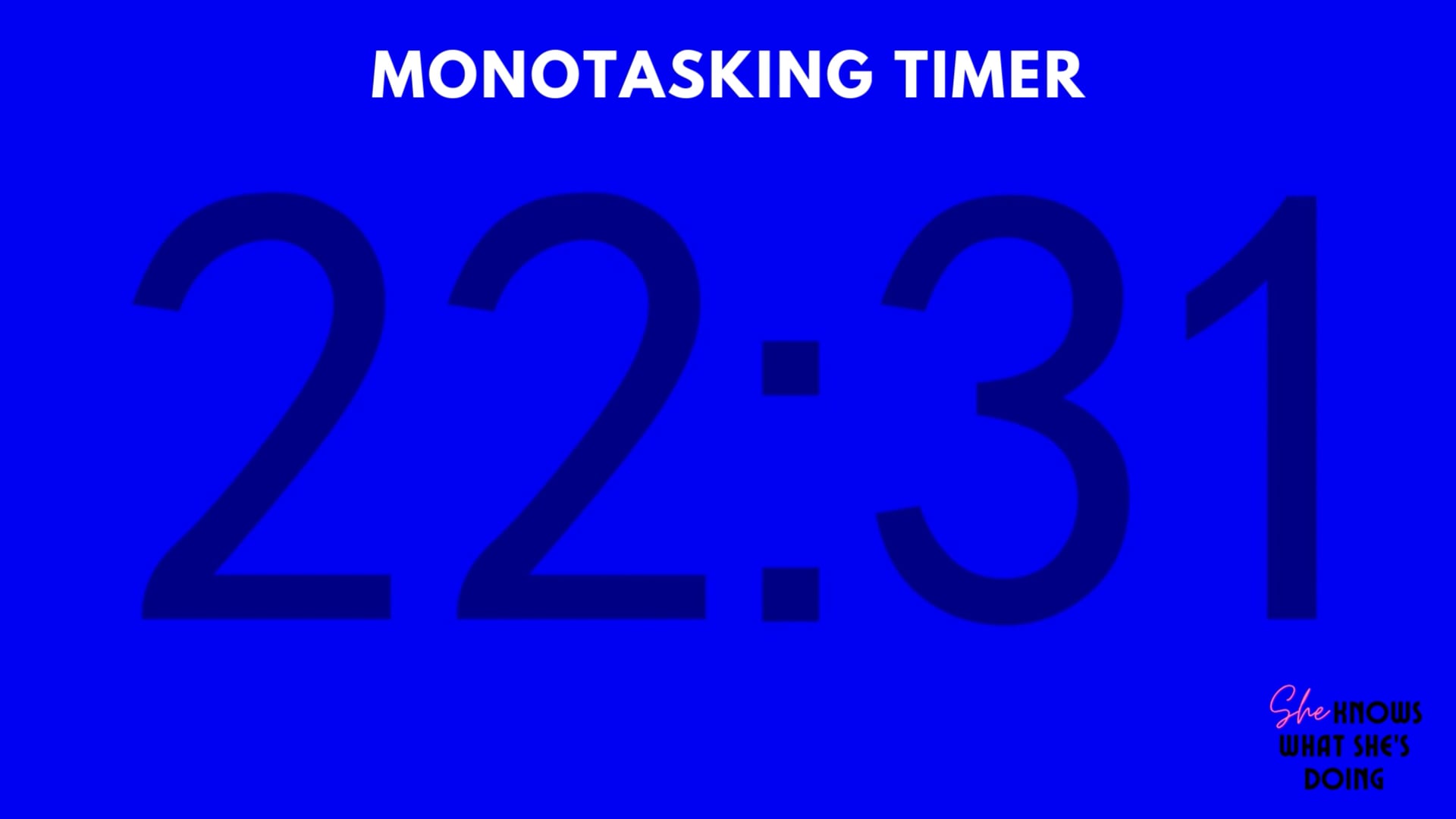 Monotasking Timer .mp4 on Vimeo