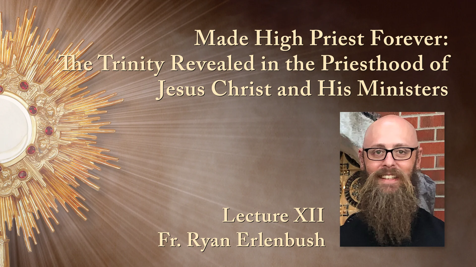 “Made High Priest Forever: The Trinity Revealed in the Priesthood of ...