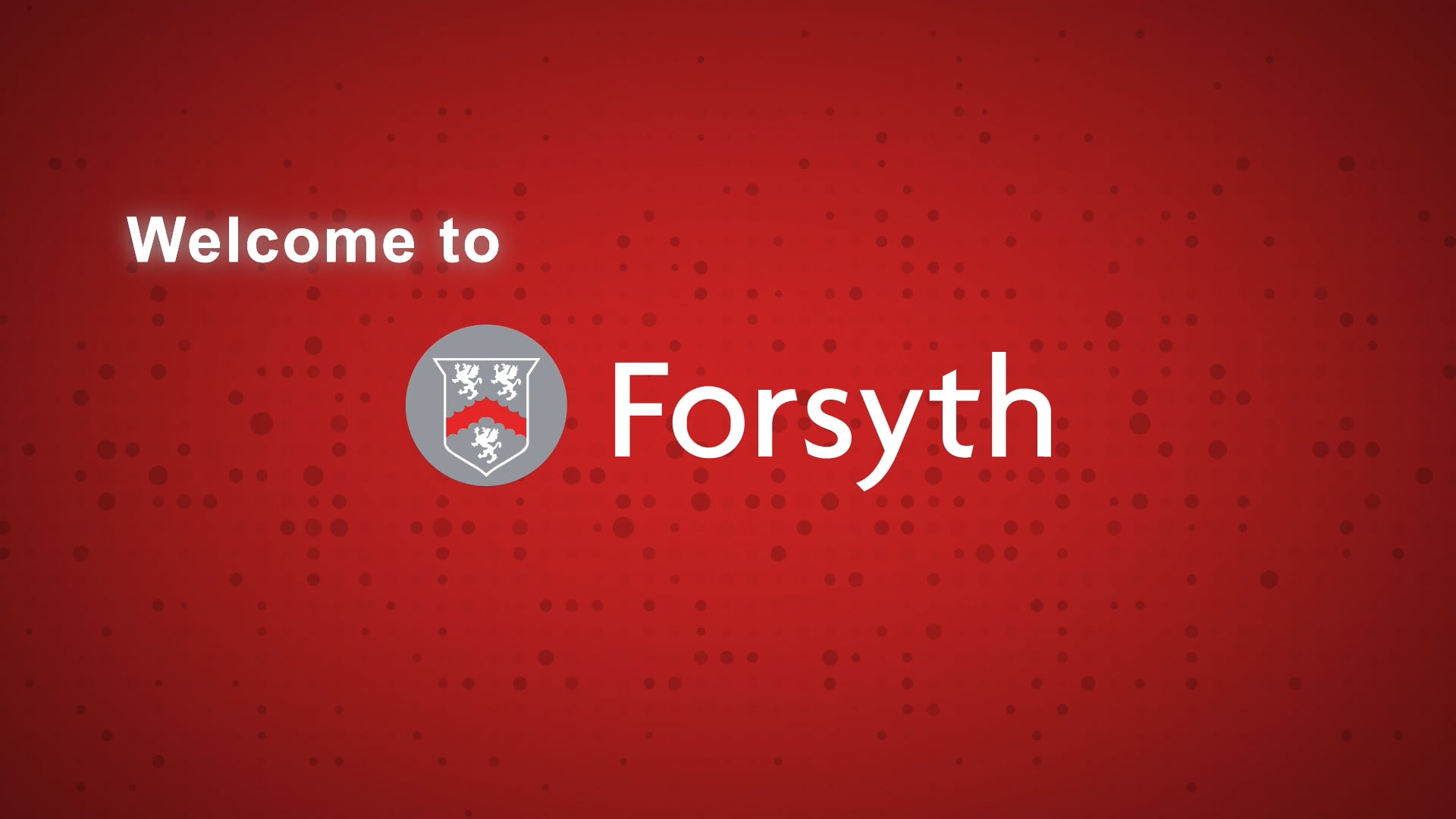 Welcome to the Forsyth Institute on Vimeo