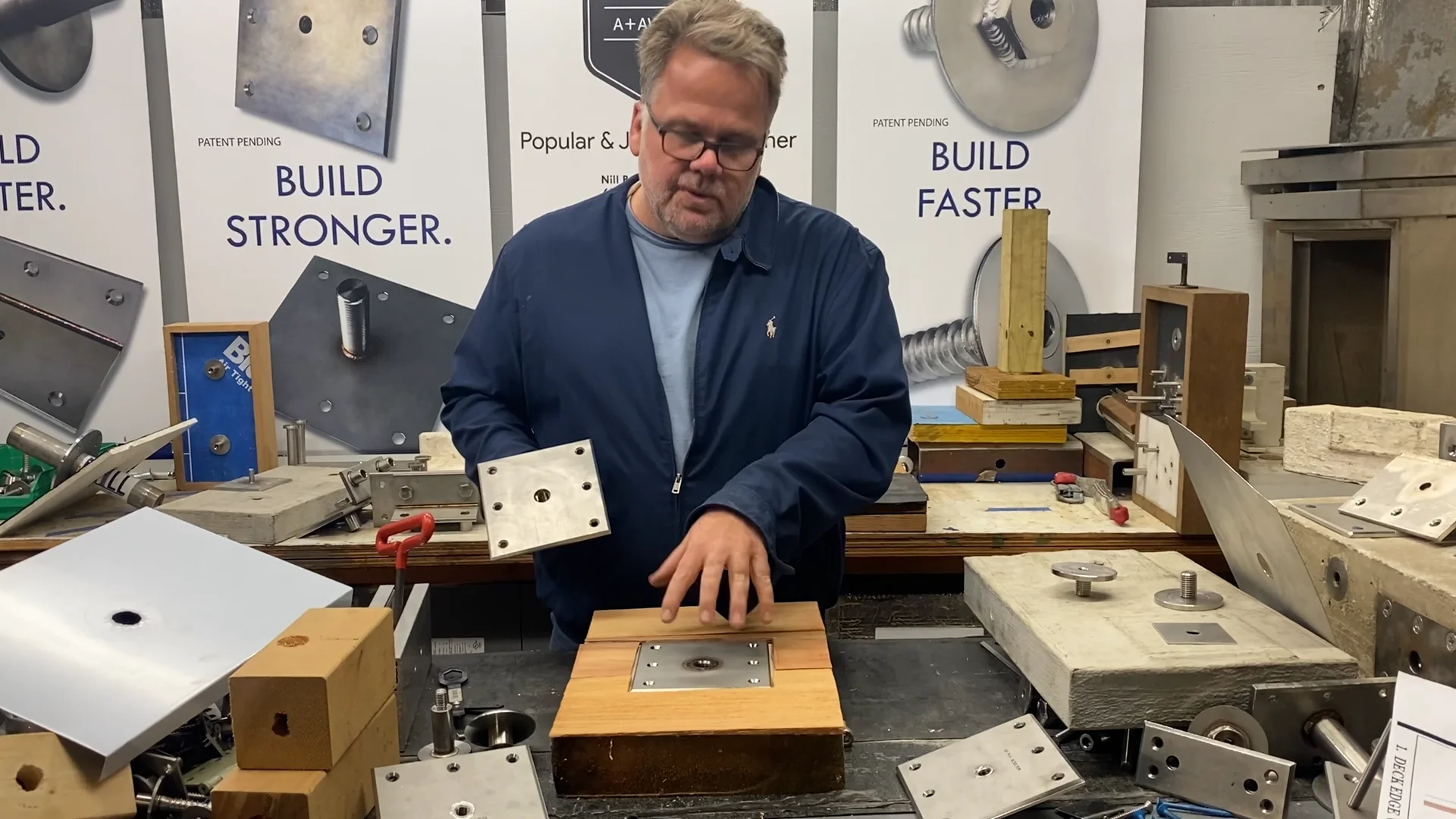 NB52 - NB5 - NB1D Glass Railing on Metal Coping