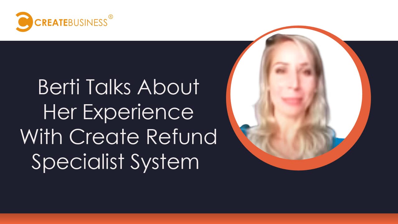 Berti Talks About Her Experience With Create Refund Specialist System™ on Vimeo