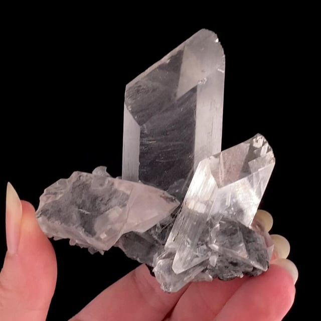 Gypsum (var: Selenite) (GEM crystals!) | Fengjiashan Mine, Daye Co ...