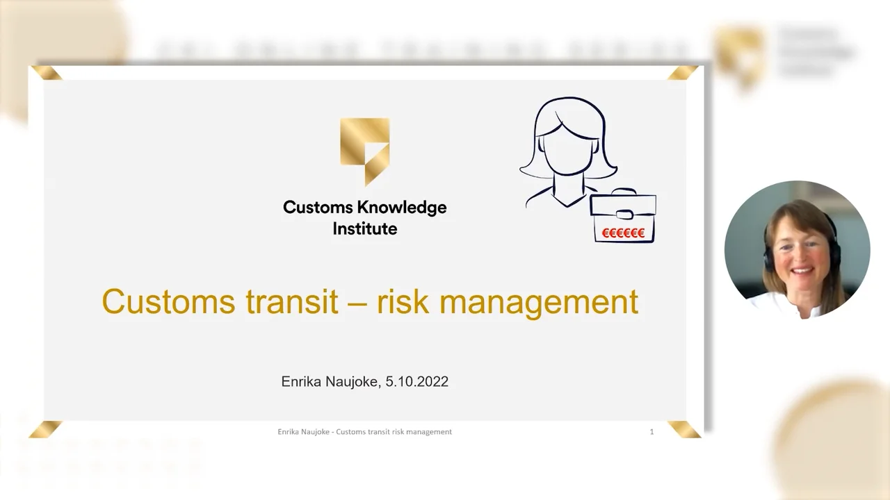 free preview - Customs transit risk managment_1 on Vimeo
