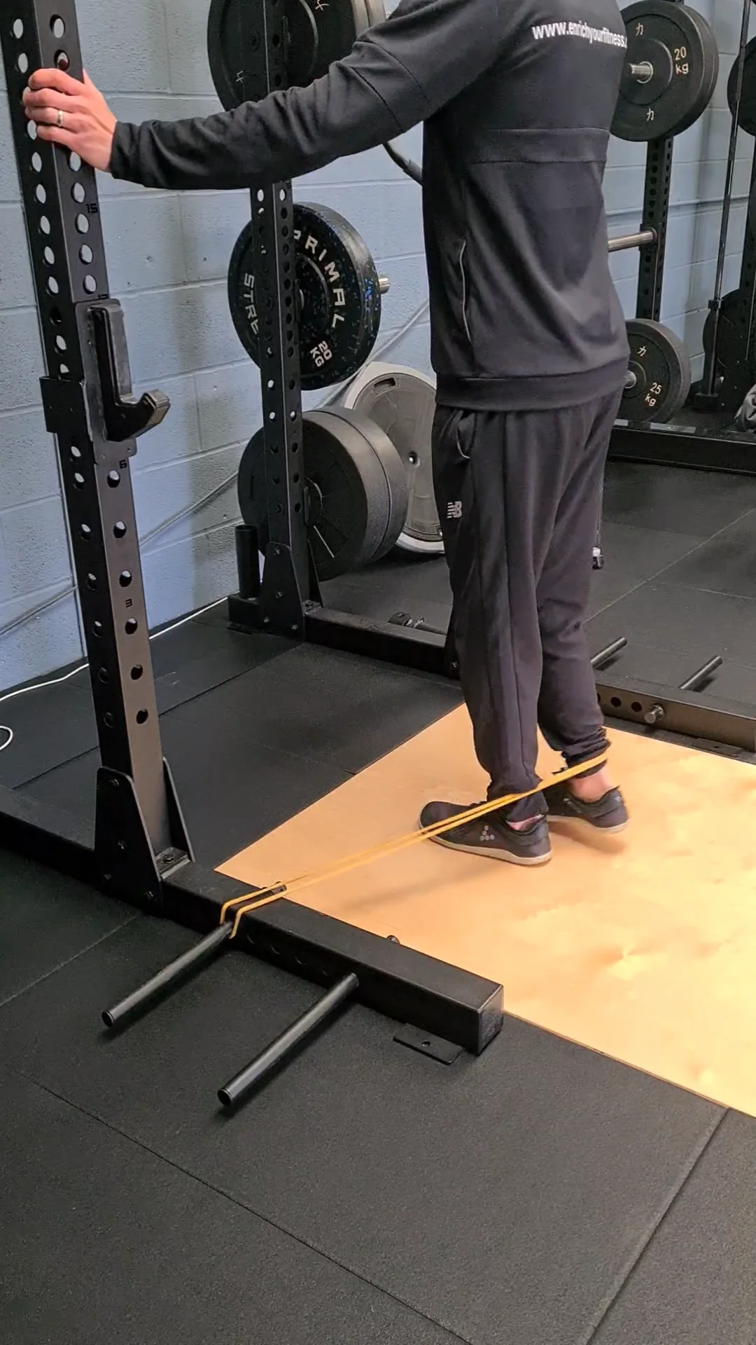 Standing Banded Hamstring Curl on Vimeo