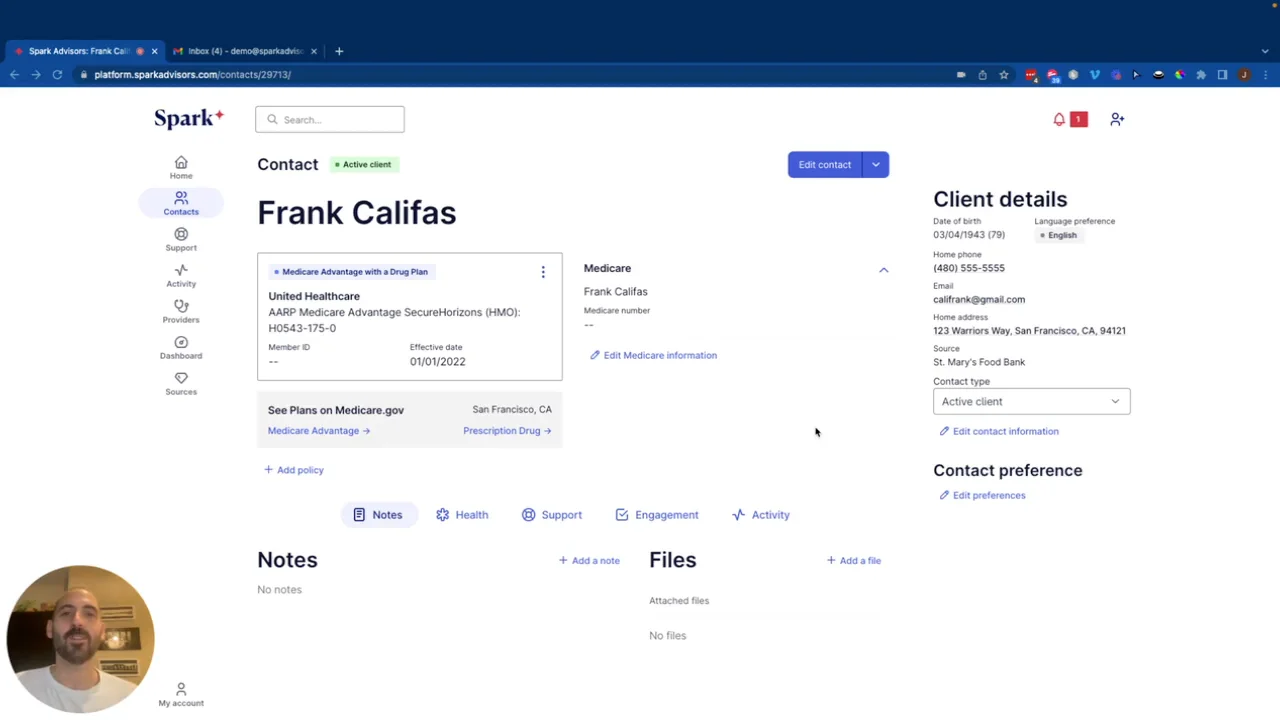 Gathering client data with Needs Assessment
