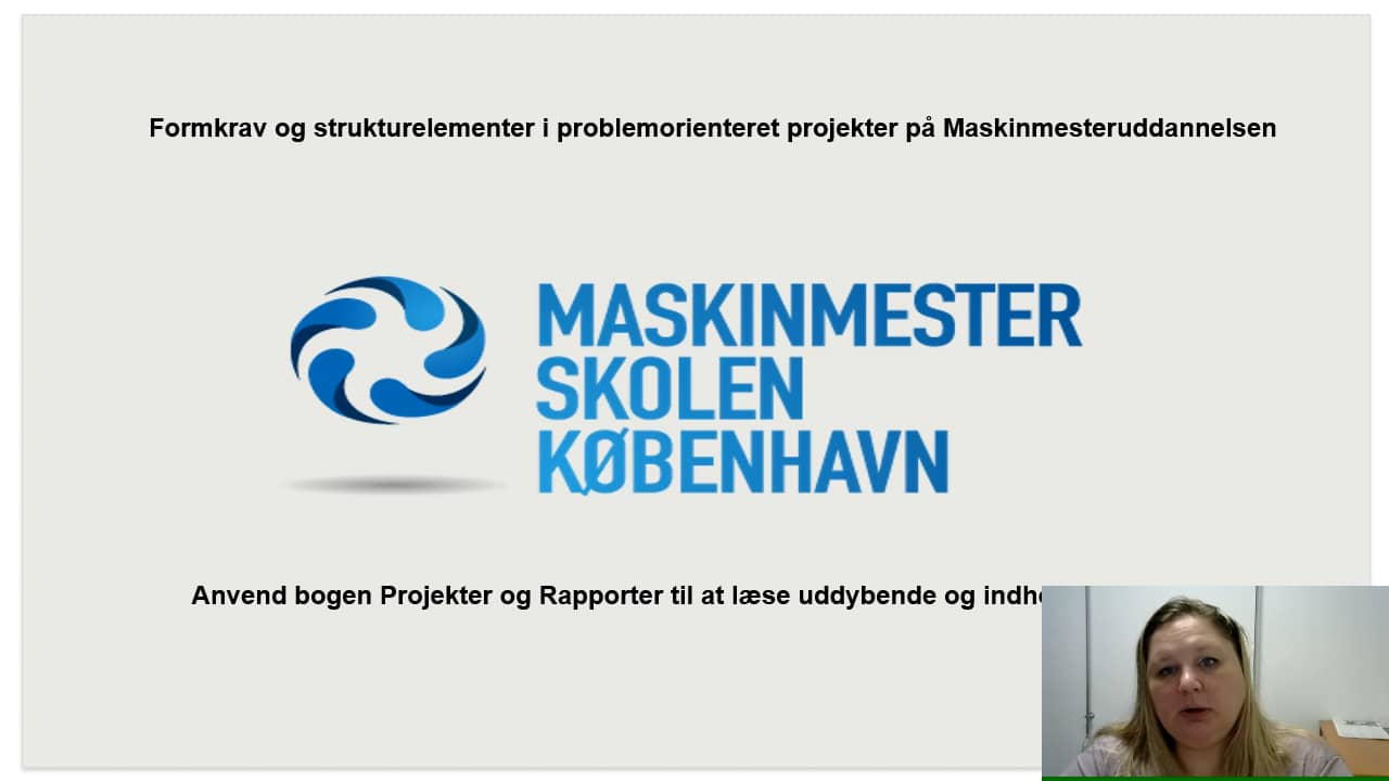 1-Rapportopbygning - Formkrav og afsnitsoversigt on Vimeo