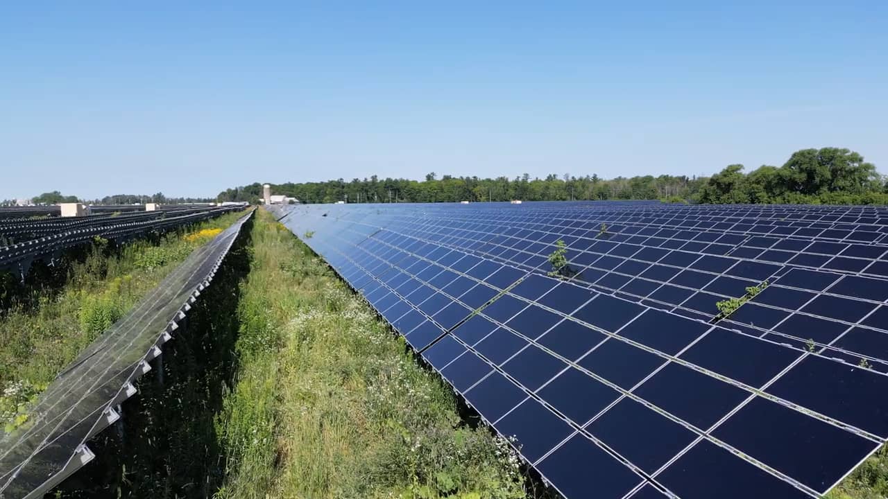 solar farm installation on Vimeo