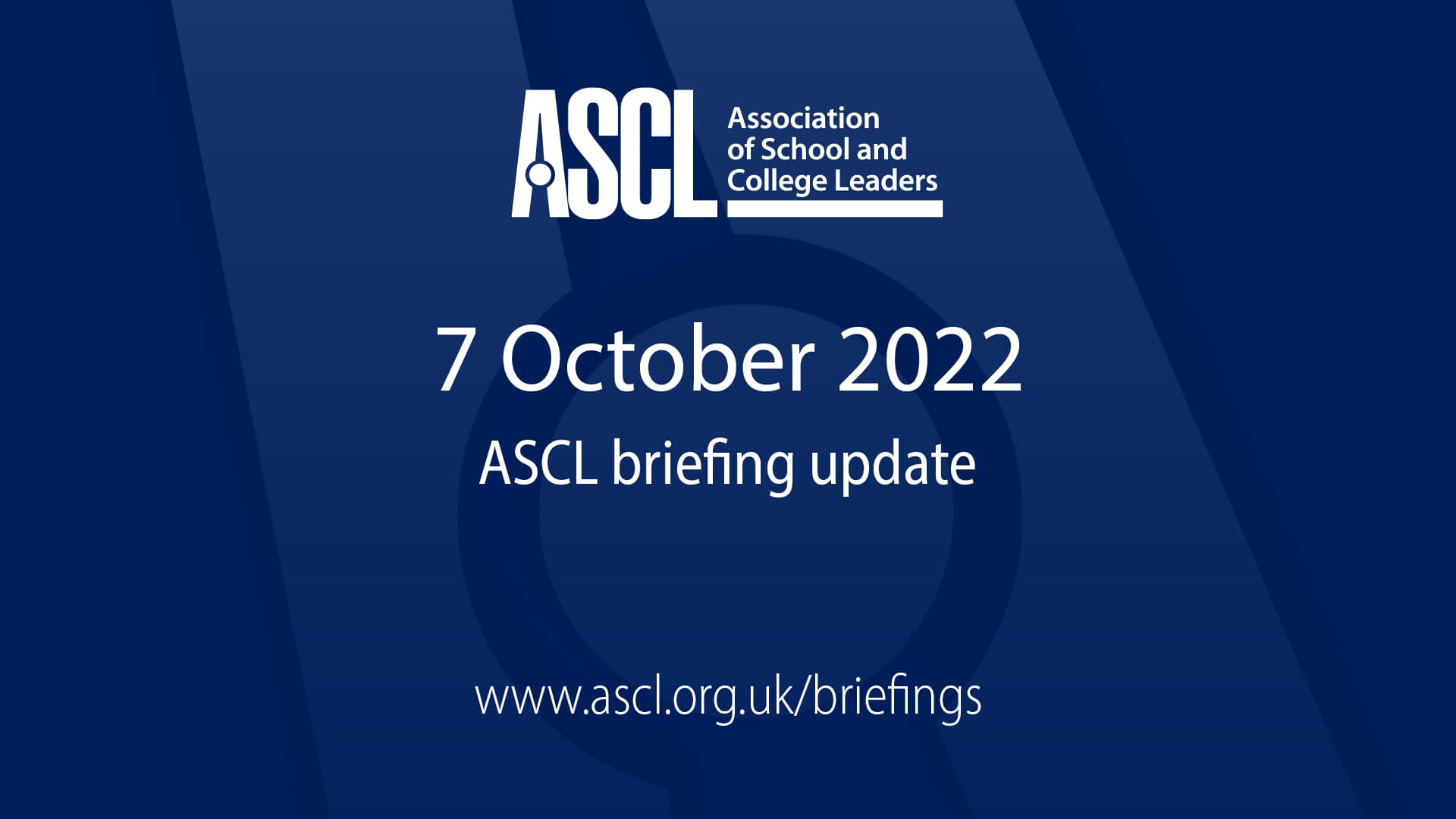 ASCL briefing | 7 October 2022 on Vimeo