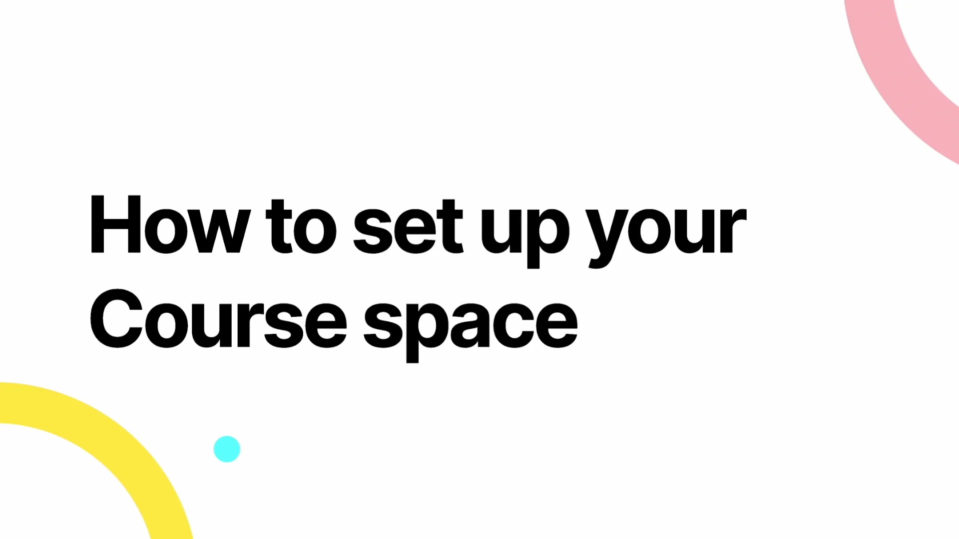 Tutorial: Set up your Course space on Vimeo
